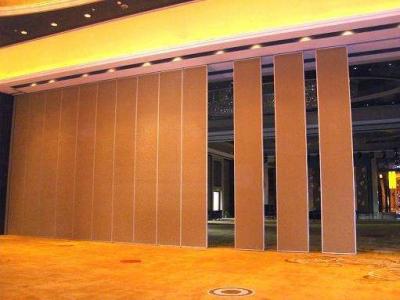 China Soundproof Sliding Wooden Movable Partition Walls 600-1200mm STC 35-58dB for Meeting Room Church for sale