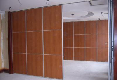China Removable Singapore Office Sound Proof Partitions 65mm 85mm Wooden Sliding Doors for sale