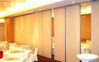 China Aluminium Alloy Melamine Surface Folding Partition Wall 65mm 85mm 100mm Soundproof Room Divider for sale
