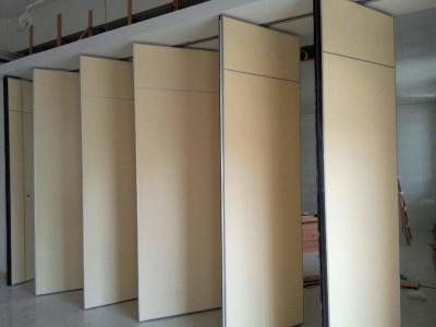 China Classroom Folding Partition Walls , 85mm Leather Operable Room Dividers for sale