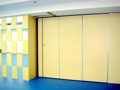 China Acoustic Folding Partition Walls 65mm 85mm 100mm Melamine Board Sliding Room Dividers for sale