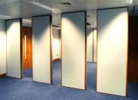 China 85mm Wood Melamine Conference Room Sound Proof Partition Walls Sliding Type 600-1200mm for sale