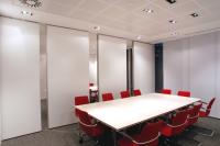 China Sliding Accordion Partition Walls Movable Demountable 600mm 1200mm Panel Width for sale