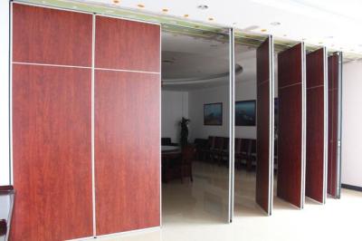 China Commercial Folding Partition Doors / Melamine Board Movable Wall Partitions for sale
