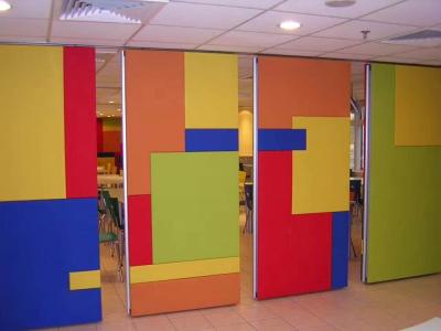 China Acoustic Removable Folding Partition Walls 65mm 85mm 100mm Sliding Aluminium Room Dividers for sale