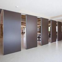 China Melamine Board Acoustic Folding Partition Wall 65mm Thickness 4500mm Height Sliding Room Divider for sale