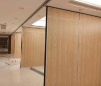 China 65mm Movable Partition Wall Soundproof Room Divider Top Hung Sliding Door Roller 4000mm Height for sale