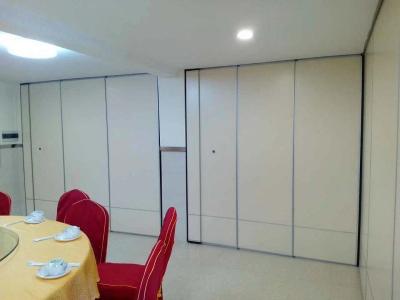 China Hotel Decorative Wooden Partition Wall 85mm Thickness Operable Acoustic Room Dividers for sale