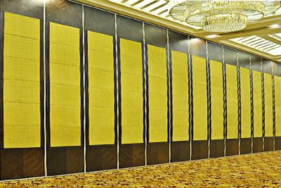 China Fabric Surface Sliding Operable Movable Partition Walls 600-1200mm for Hotel Banquet Hall for sale