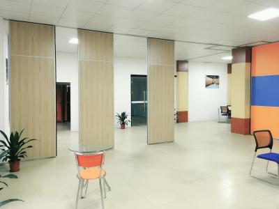 China Aluminium Alloy Melamine Surface Soundproof Movable Wall Partition 65 mm Thickness for sale