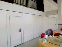 China Office Wooden Partition Wall Movable Sliding Folding Doors 65mm 85mm 100mm Panel Thickness for sale