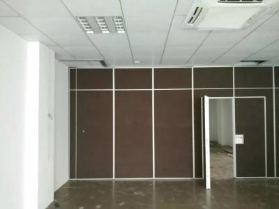 China Sound Proof Office Sliding Acoustic Room Divider Wall 600mm-1200mm Aluminium Frame for sale