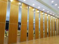 China Banquet Hall Movable Wall Partition Folding Sliding Partition Walls 600mm-1200mm Panel Width for sale