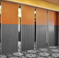 China Aluminum Sliding Portable Sound Proof Wooden Partition Walls 35dB 55dB for sale