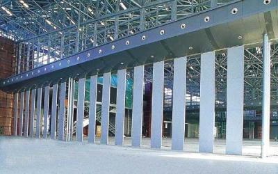 China Customized Mobile Partition Wall Room Divider 65mm to 125mm Thickness Aluminum Frame for sale