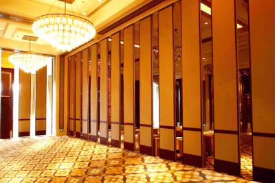 China Commercial Acoustic Room Divider 65mm 85mm 100mm Melamine Surface Operable Wall for sale