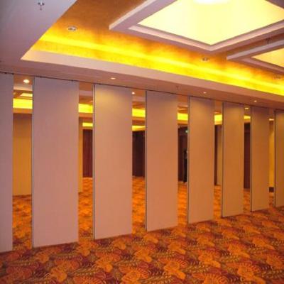 China Interior Commercial Folding Movable Wooden Partition Wall Panel Width 1230 mm for sale
