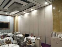 China Melamine Surface Operable Acoustic Room Dividers For Restaurant / Sliding Partition Wall for sale