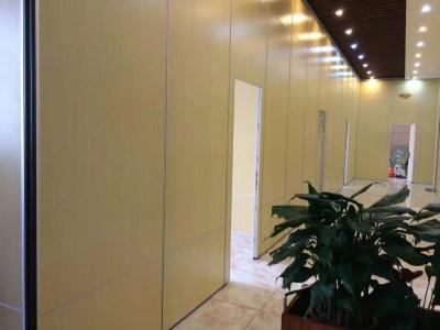 China Melamine Surface Interior Door Sliding Wall Track MDF Movable Partition for Indian Restaurant for sale