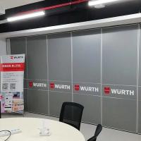 China Acoustic Operable Partition Walls 65mm 100mm Top Hung System Conference Room Movable Door for sale