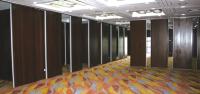 China Acoustic Sliding Folding Partition 85mm Thickness Conference Room Divider 6m Height Melamine Surface for sale