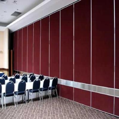China Folding Sliding Operable Partition Walls 55dB Sound Insulation 17m Height Banquet Hall for sale