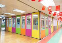 China Movable Operable Sliding Folding Partition Walls For Classroom 85mm Width for sale