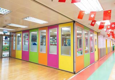 China Movable Operable Sliding Folding Partition Walls For Classroom 85mm Width for sale