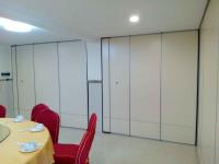 China Operable Movable Folding Partition Wall For Hotel Melamine Surface for sale