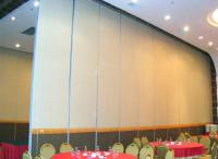 China Sliding Door Track Rollers Commercial Movable Partition Wall Acoustic Fabric Surface for sale