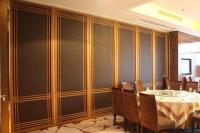 China Customized Hotel Restaurant Sliding Partition Walls with Ceiling Rails for sale