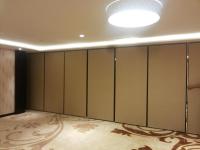 China Restaurant Folding Sound Proof Partitions with Sliding Track Wheels / Aluminium Frame for sale
