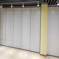 China 85mm Thickness Wooden Operable Partition Wall 600-1200mm Panel Width for Hotel for sale