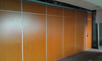China MDF Office Movable Wall Partitions Melamine Panel Type , Sliding Room Dividers for sale