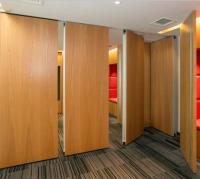China Acoustic Operable Sound Proof Partitions 65mm 100mm Aluminum Frame Conference Room for sale
