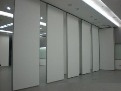 China Commercial Sliding Conference Room Dividers MDF Board Aluminium 100mm Thick 1230mm Width for sale