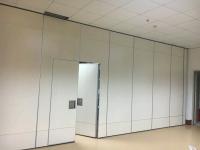 China Interior Wooden Acoustic Room Dividers Folding Partition Wall 65mm 85mm 100mm for sale