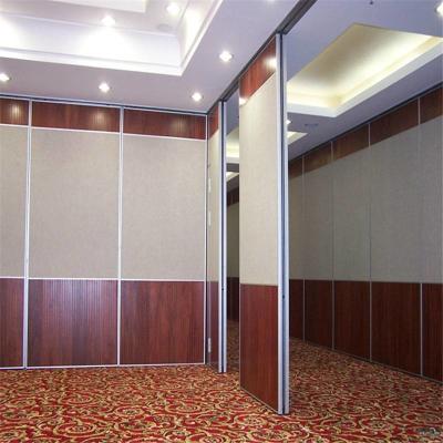 China Acoustic Room Divider Folding Wall Partition Fire Proof 65mm 85mm 100mm Panel Height Up to 18000mm for sale