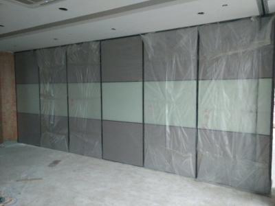 China Wooden Operable Modular Acoustic Room Dividers 85mm Width for Ballroom Sound Insulation for sale