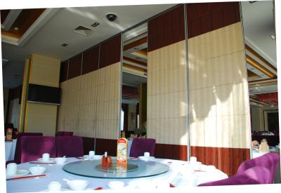 China Decorative Sliding Door Floor to Ceiling Folding Partition Walls 65mm 85mm 100mm for Banquet Hall for sale