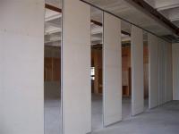 China Folding Wooden Soundproof Acoustic Movable Sliding Room Partition Wall 65mm 85mm 100mm for sale