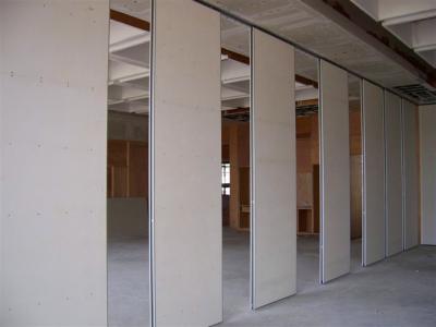 China Folding Wooden Soundproof Acoustic Movable Sliding Room Partition Wall 65mm 85mm 100mm for sale
