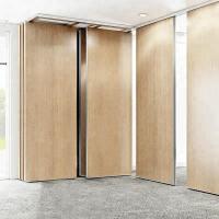 China Modular Hanging Folding Room Partition Walls MDF Aluminum Sound Insulation 65mm 85mm for sale