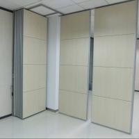 China Soundproof Sliding Folding Room Partitions MDF + Aluminum Material for sale