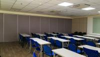China Aluminum Frame Auditorium Folding Partition Wall 65mm 85mm 100mm Soundproof Room Divider for sale