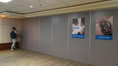 China Portable Sliding Door Hotel Soundproof Partition Wall 65mm 85mm 100mm Aluminum Frame Melamine Surface for sale