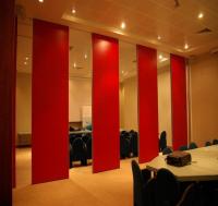 China Movable Door Rollers Banquet Hall Acoustic Partition Wall Panel Thickness 65mm OEM / ODM for sale