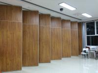 China Leather Surface Acoustic Room Divider 65mm 85mm 100mm Top Hung Movable Partition Wall for sale