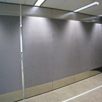 China Melamine Soundproof Office Partition Walls 4m Height 65-100mm Thick STC 58dB for sale