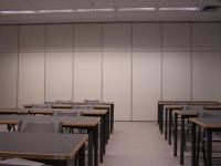China Fabric Surface MDF Acoustic Folding Partition Wall Panels 65mm 100mm for Office for sale